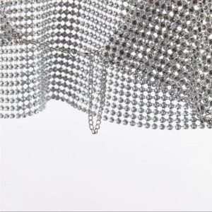 Zara | Tops | Zara Open Back Rhinestone Top | Poshmark